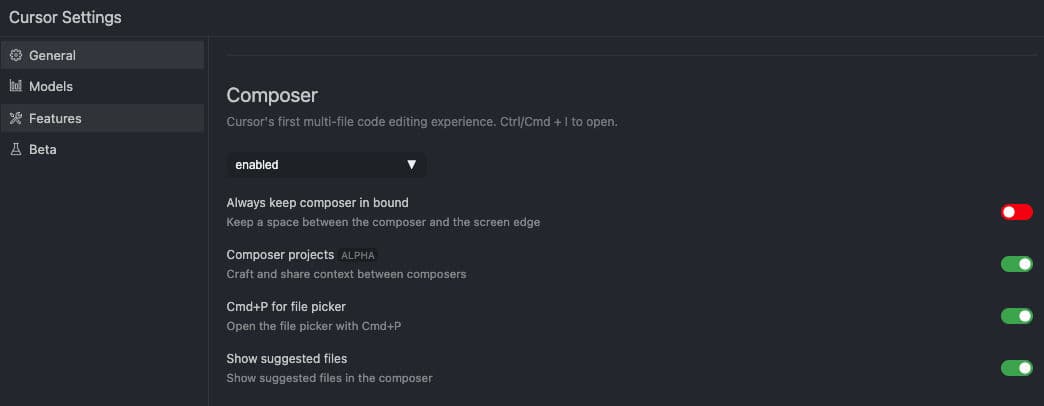 Cursor Composer：ai 编程工具的革命性功能 