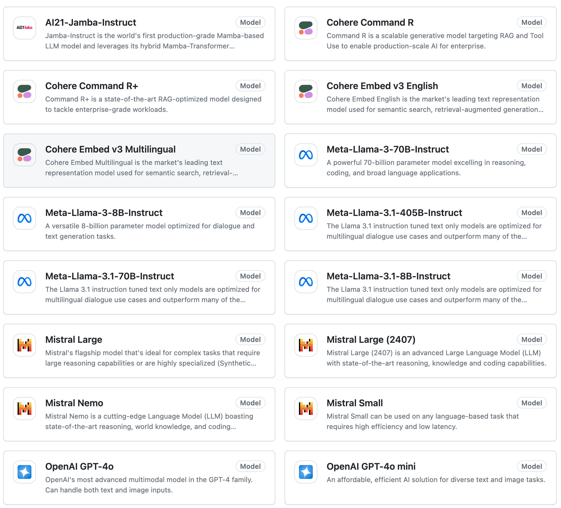 面向开发者的 Model Marketplace 重新洗牌：GitHub Models 申请加入战斗